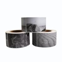 China Thank You Words Printed Paper Sticker , Demossed Adhesive Printer Paper for sale
