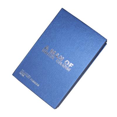 China 3 Layers OEM Blue Cardboard Paper Gift Box Foil Stamping For Packaging for sale