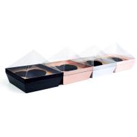 China Gift Flower Paper Box Custom PET Plastic Cover Panoramic Transparent Sunroof Diamond-shaped Heart-shaped for sale
