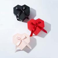 China Flower Gift Paper Box Custom Logo Colorful Magnetic Double Open Heart-shaped Ribbon Luxury for sale