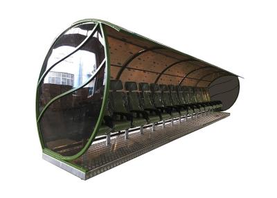 China Luxury Stadium Soccer Player Seats With UV Resistant Shield for sale