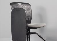 China Plastic Black Padded Ergonomic School Desk And Chair for sale