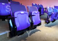 China Anti UV Beam Mounted Baseball Folding Stadium Seats 450mm Center Auto Tip Up HDPE for sale