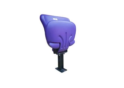 China UV Resistant HDPE Folding Stadium Chairs 500mm Center Auto Tip-Up for Football Stadiums for sale