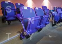 China Stunity Auto Tip Up UV Resistant HDPE Plastic Stadium Seats 500mm Center for sale