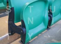 China Customized Beam Mounted Folding Plastic Stadium Chair HDPE 500mm Center for sale