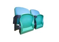 China Customized Beam Mounted Folding Plastic Stadium Chair HDPE 500mm Center for sale