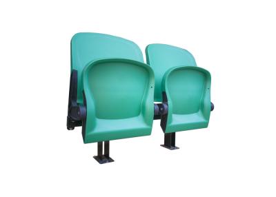 China Customized Beam Mounted Folding Plastic Stadium Chair HDPE 500mm Center for sale