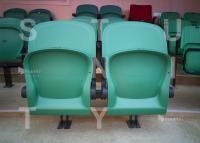 China Customized Beam Mounted Folding Plastic Stadium Chair HDPE 500mm Center for sale