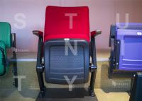 China STUNITY auto tip-up upholstery red VIP comfortable basketball stadium seats for sale