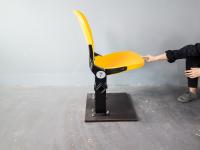 China Stunity Auto Tip Up Gas Assisted PP Stadium Seat 500mm Center Floor Mounted for sale