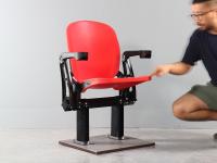 China HDPE Plastic Stadium Chair With Cupholder for sale