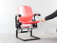 China UV Resistant Gas Assisted PP Plastic Stadium Seat Auto Tip Up 500mm Center to Center for sale