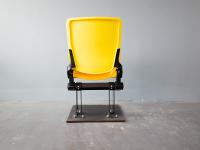 China Floor Mounted Brackets Plastic Stadium Seats 500mm Center Gas Assisted PP for sale