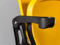China UV Resistant Gas Assisted PP Plastic Stadium Seat with Cupholder Armrest 500mm Center for sale