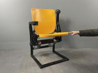 China UV Resistant PP Stadium Chair With Cup Holder Armrest for sale