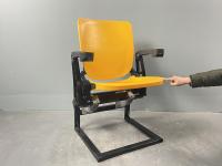 China UV Resistant PP Stadium Chair With Cup Holder Armrest for sale