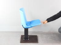 China Stunity HDPE Folding Stadium Seat 500mm Center Auto Tip-Up UV Resistant for Arena for sale