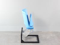 China SGS HDPE Blow Moulded Plastic Folding Stadium Chair for sale