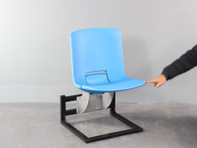 China SGS HDPE Blow Moulded Plastic Folding Stadium Chair for sale