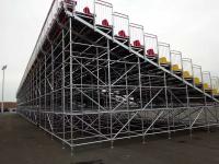 China Hot Dip Galvanized Steel Riser Scaffolding Temporary Demountable Grandstand Seating 250mm for sale
