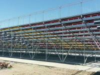China Hot Dip Galvanized Steel Riser Scaffolding Temporary Demountable Grandstand Seating 250mm for sale