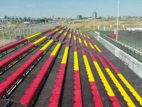 China Hot Dip Galvanized Steel Riser Scaffolding Temporary Demountable Grandstand Seating 250mm for sale