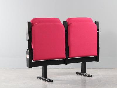China Folding Beam Mounted VIP Auditorium Seating with Armrest BS5852 Crib 5 Fire Proof Fabric 500-550mm for sale