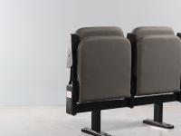 China Folding Fabric Beam Mounted Stadium VIP Chair With Armrest for sale