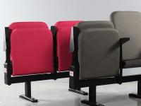 China Folding Fabric Beam Mounted Stadium VIP Chair With Armrest for sale