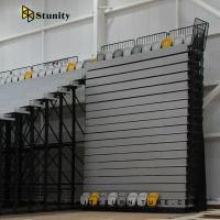 China STUNITY Fixed Telescopic Retractable Bleacher Seating System Q235 Steel Custom Sizes for sale