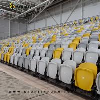 China STUNITY Fixed Telescopic Retractable Grandstand Bleacher Seating for Indoor Stadium Arena Custom Size for sale