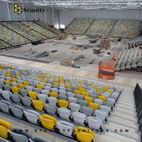 China STUNITY Fixed Telescopic Retractable Grandstand Bleacher Seating for Indoor Stadium Arena Custom Size for sale