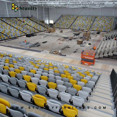 China Stunity Fixed Telescopic Retractable Bleacher for Indoor Stadium Center Q235 Steel for sale