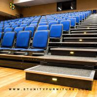China Fire Resistant Retractable Stadium Chair Bleacher Seat for sale