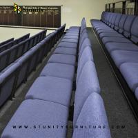 China Stunity Fixed Telescopic Retractable Grandstand Indoor Bleacher Q235 Q345 Steel Custom Size for sale