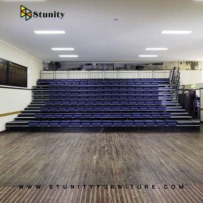 China Stunity Fixed Retractable Bleacher System Q235 Steel Custom Dimensions 200-500 Seats for sale