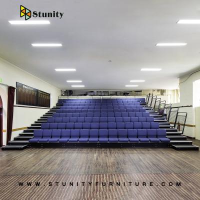 China Stunity Fixed Telescopic Retractable Grandstand Indoor Bleacher Q235 Q345 Steel Custom Size for sale