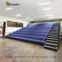 China Stunity Fixed Telescopic Retractable Grandstand Indoor Bleacher Q235 Q345 Steel Custom Size for sale