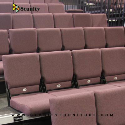 China Flexible Metal Structure Retractable Gym Bleachers for sale
