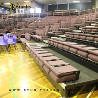 China Flexible Metal Structure Retractable Gym Bleachers for sale