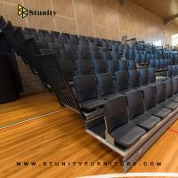 China STUNITY Fixed Retractable Auditorium Seating Telescopic Platform Q235 Steel Custom Sizes for sale