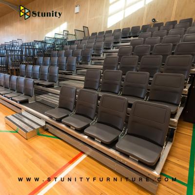 China STUNITY Fixed Retractable Auditorium Seating Telescopic Platform Q235 Steel Custom Sizes for sale