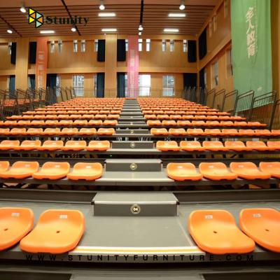 China STUNITY Fixed Telescopic Retractable Seating System Q235 Q345 Steel Custom Dimensions for sale