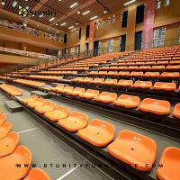 China Commercial STUNITY Powder Finish Telescopic Bleacher Seating for sale