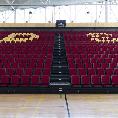 China Stunity Fixed Retractable Seating System Q235 Q345 Steel Bleacher Custom Size for sale