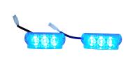 China 3W Blue Police LED Light Head Surface Mount Emergency Lights High Intensity for sale