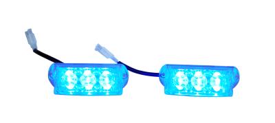 China 3W Blue Police LED Light Head Surface Mount Emergency Lights High Intensity for sale