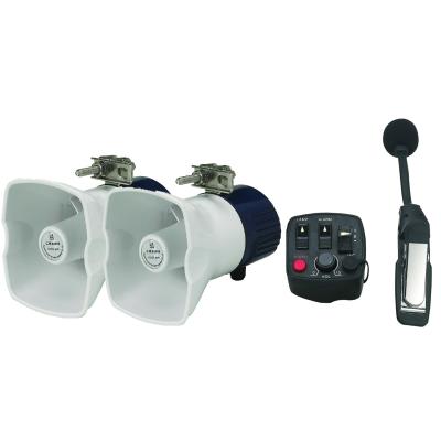 China 20W*2 Police Siren Speaker Horn with Microphone for Motorcycle PA system for sale