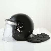 China ABS Shell Mexico Police Riot Helmet With Extended Neck Protector S / M / L Size for sale